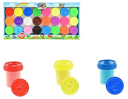24 Pots of Dough for Kids Craft - UMKYTOYS