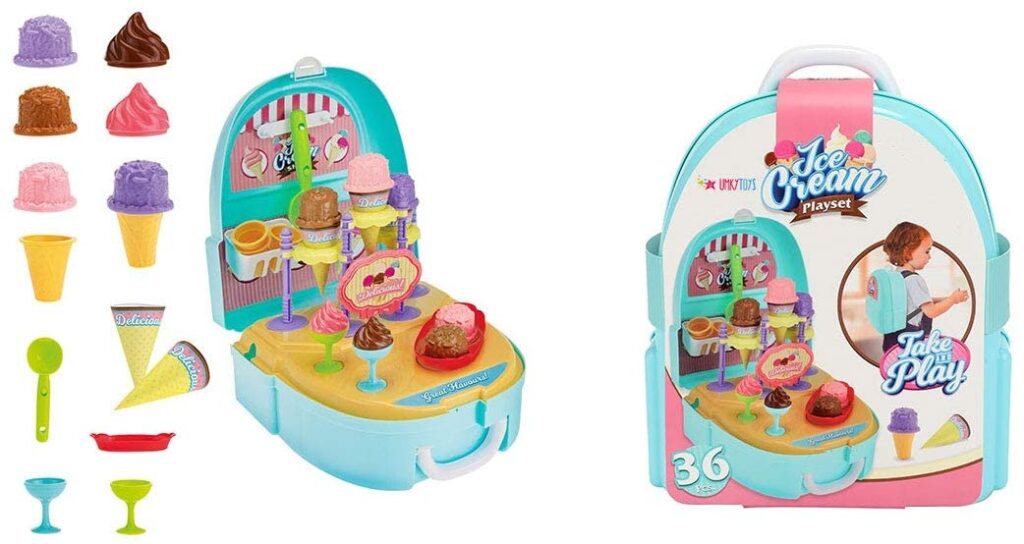Pretend Ice Cream Backpack for Kids - UMKYTOYS